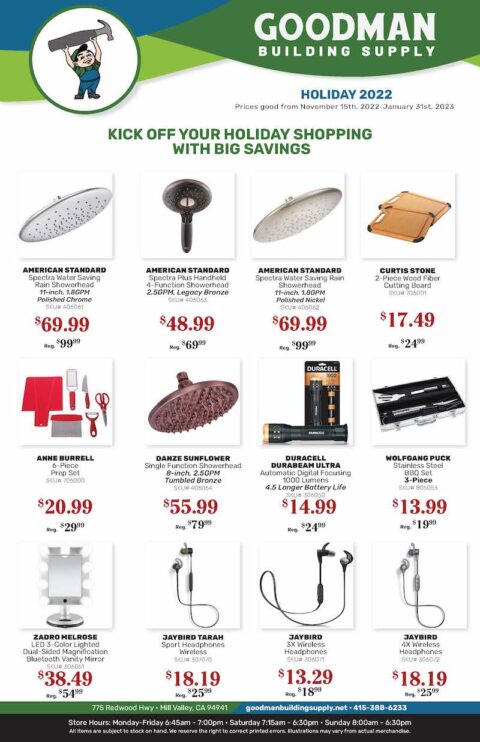 Sales & Promotions - Goodman Building Supply